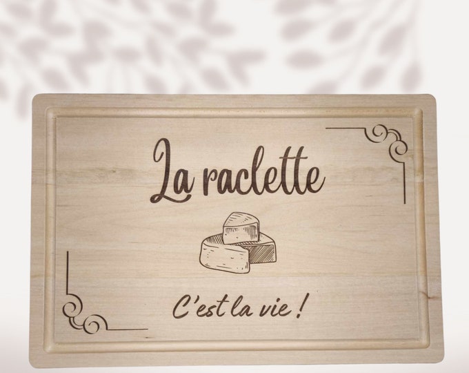 Raclette Cutting Board, Customizable Board, Wooden Cutting Board ...