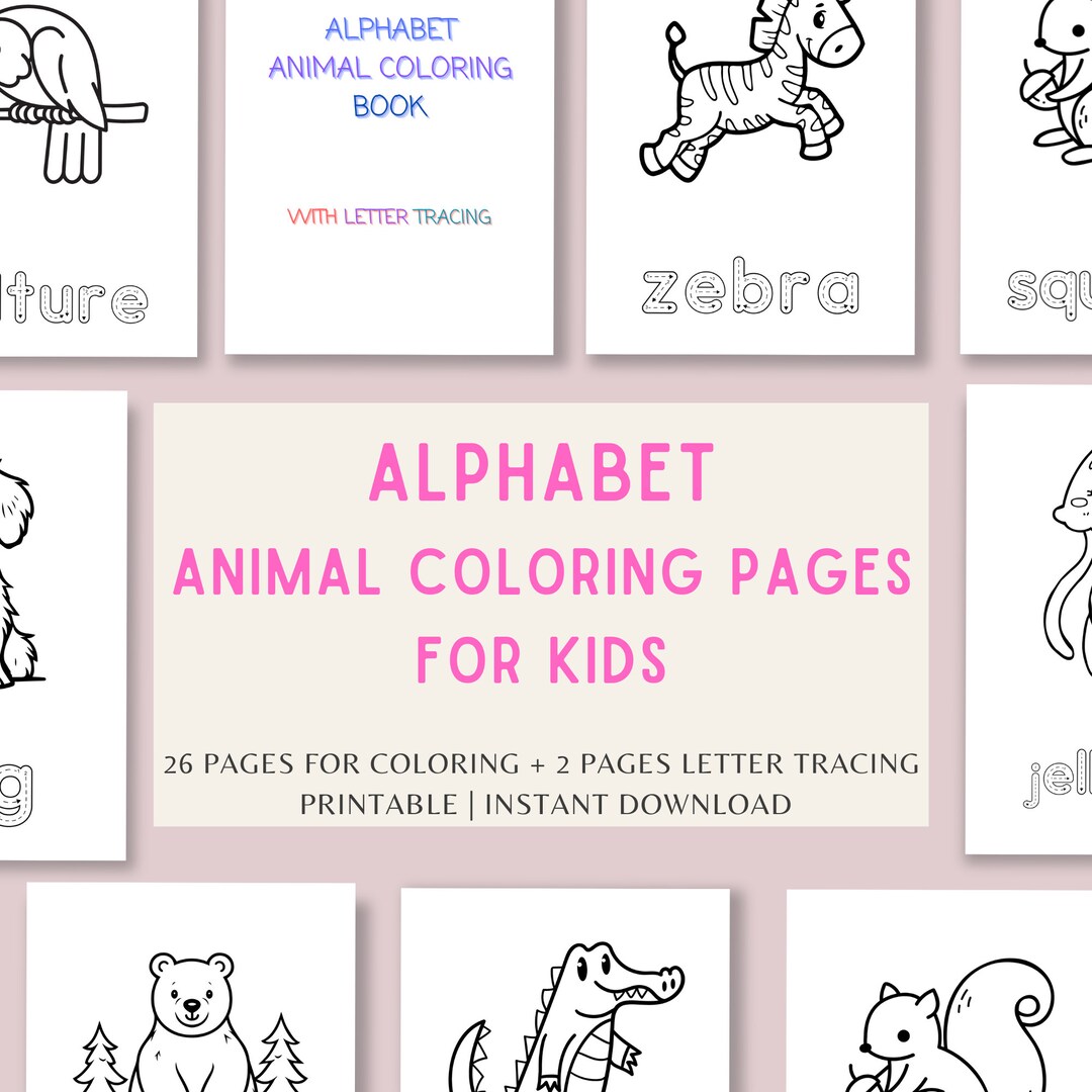 Alphabet Animal Coloring Pagesprintable Coloring Pages Adult Coloring ...