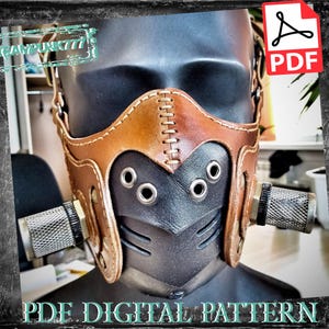 Steampunk Mask Leather Pattern PDF - Etsy