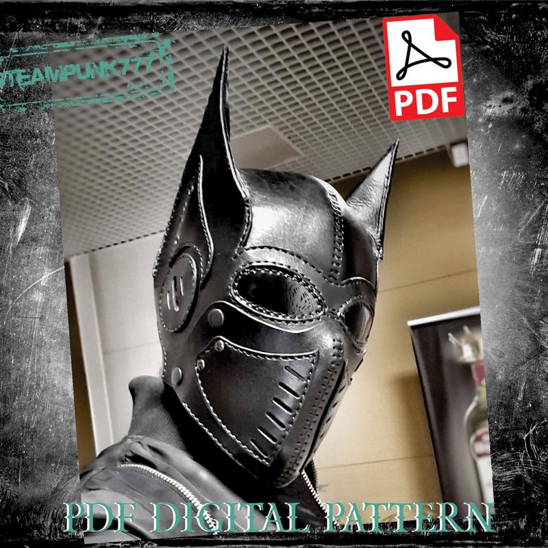 Leather Cat Mask Pattern - Etsy