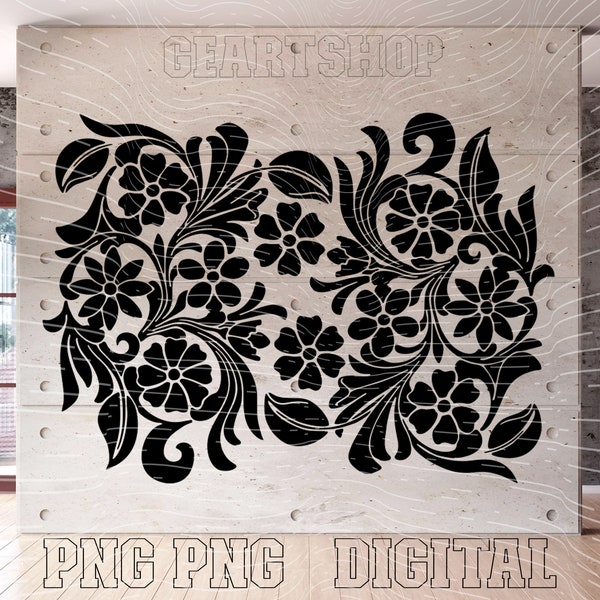 Floral Pattern Svg - Etsy