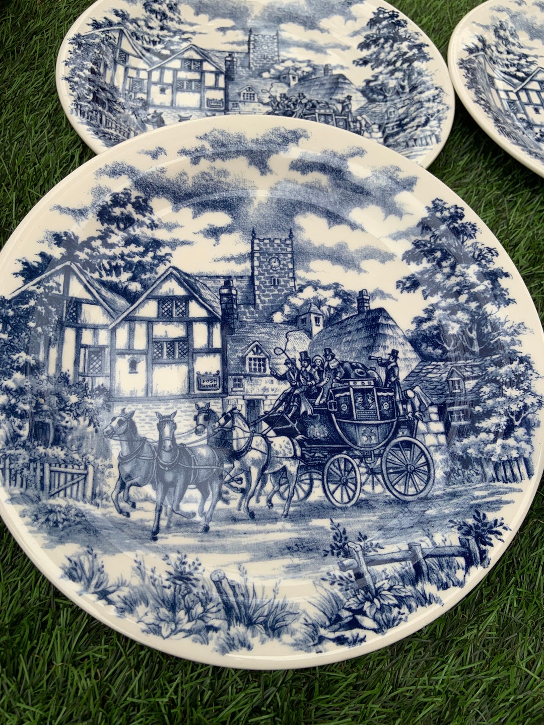 Oxford Plates Brazil Vitramik English Cottage Decor - Etsy