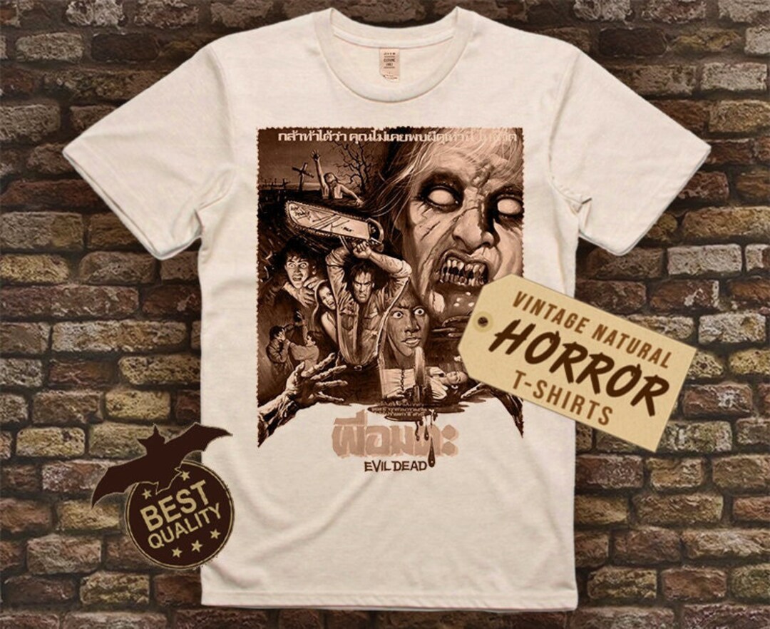 Evil Dead Wawa V1 Horror Movie Poster Vintage Print Sand Color All Size ...