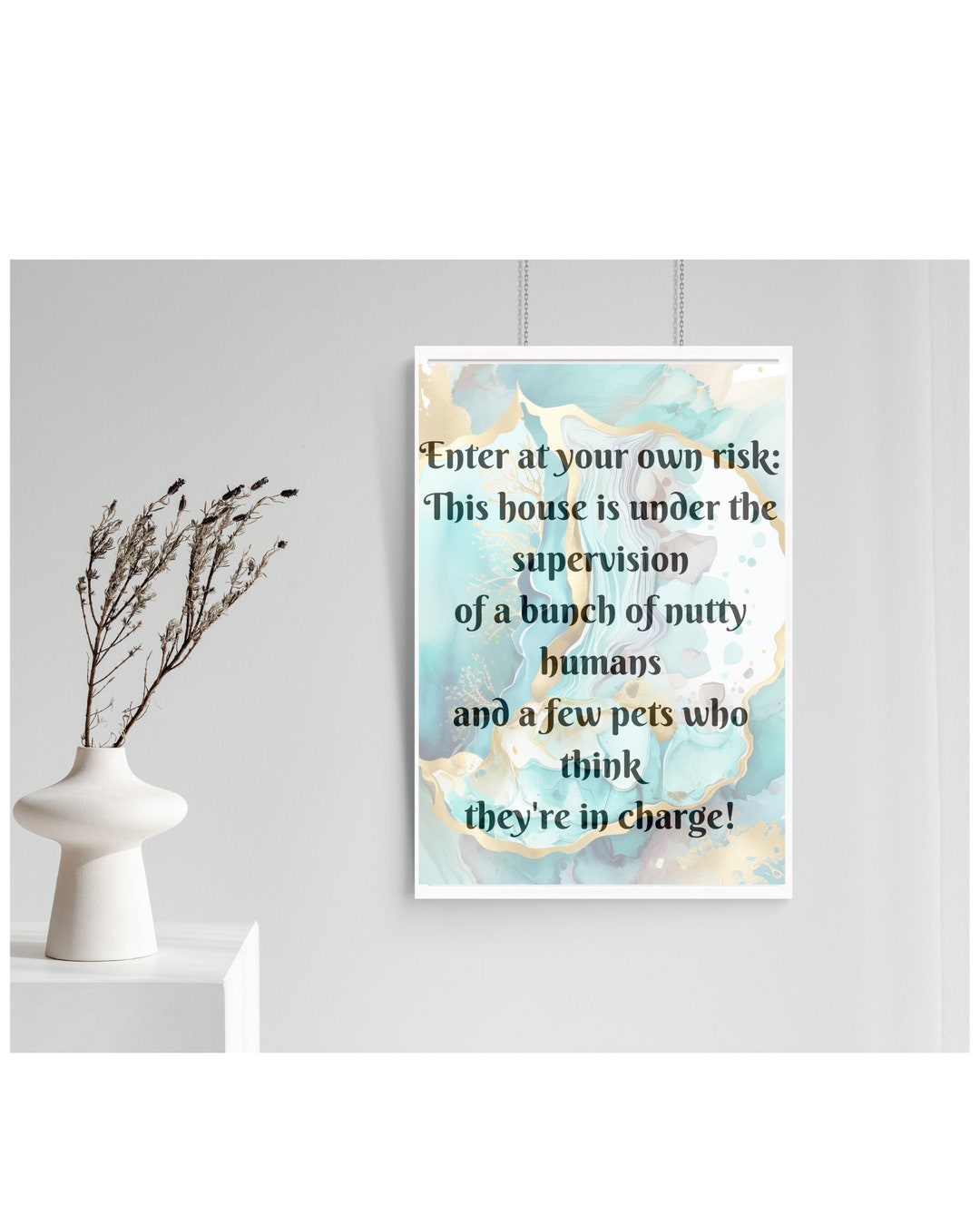 Wall Art Welcome Quote Wall Hanging Art for Entrance Poster for Indoor ...