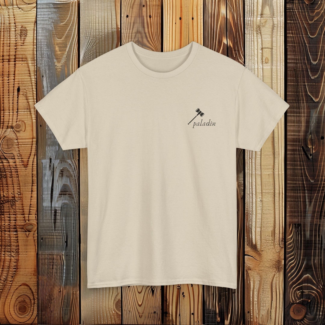 Dnd Paladin Class Shirt, RPG Class Shirt, Minimalist Dnd Shirt, Dnd ...