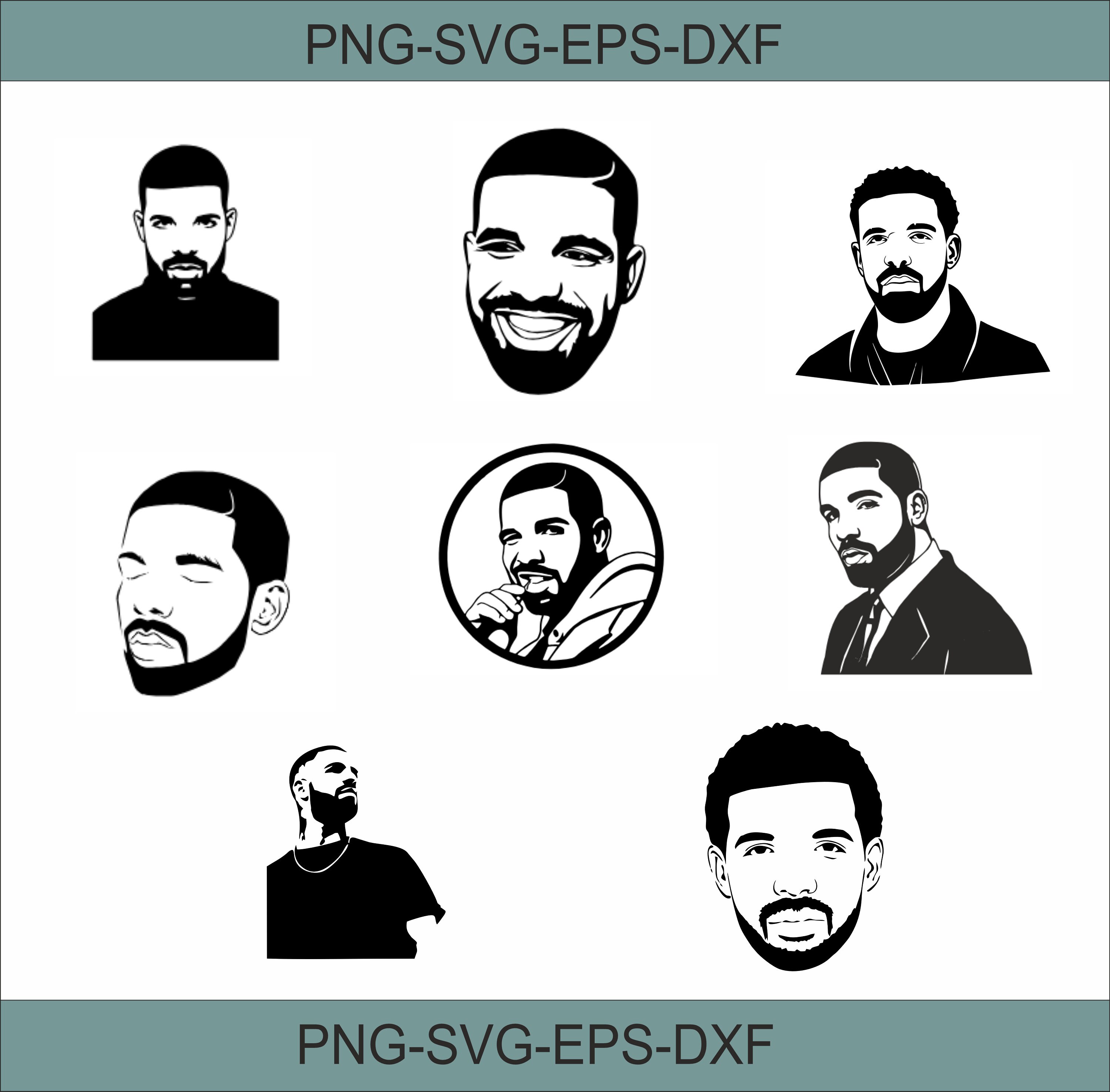 Drake Svg, Drake Svg Bundle, Rapper Svg, Cricut for Svg, Silhouette ...