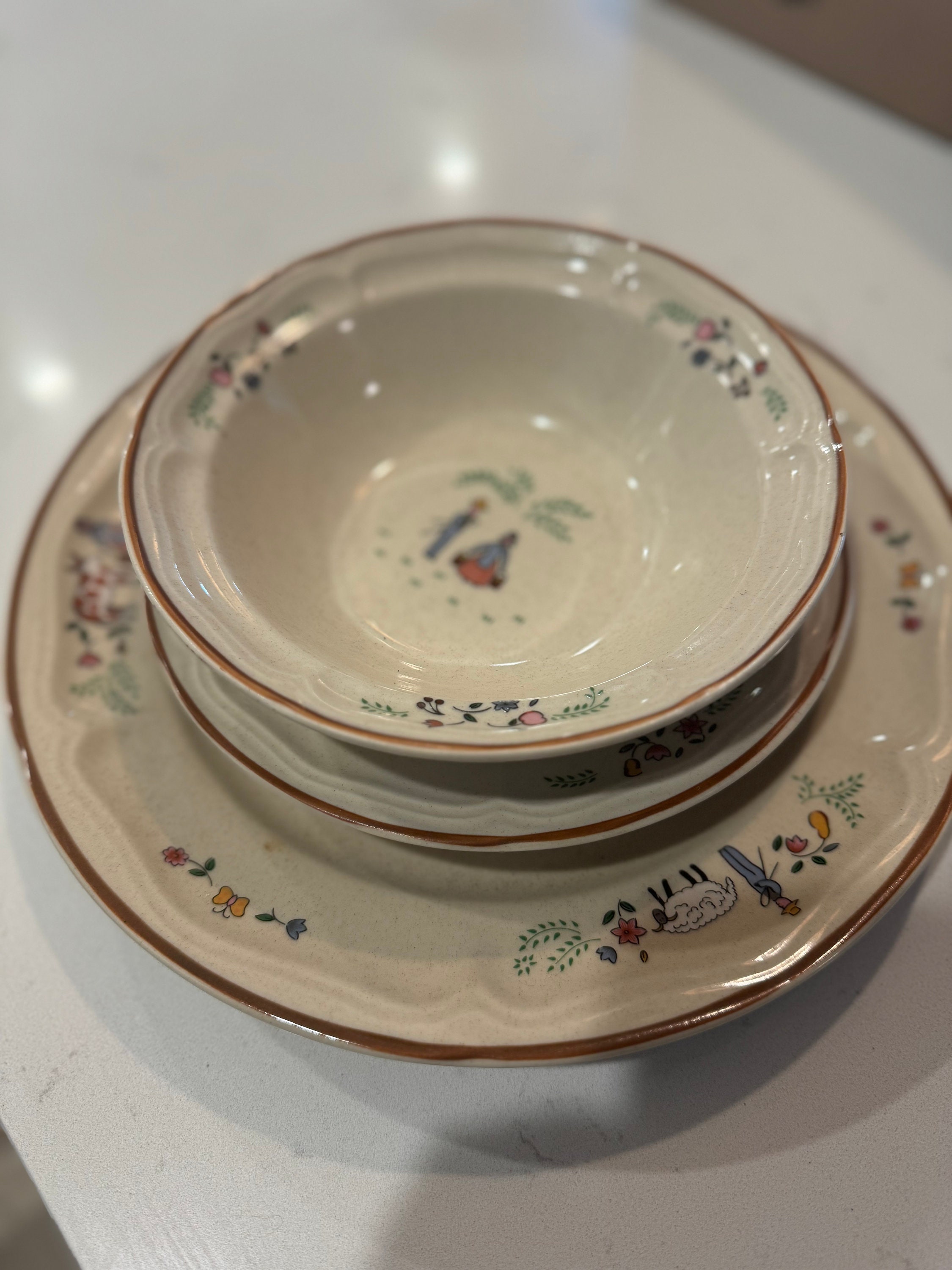 Heartland Village Stoneware 6004 Our Country Service for 8 Orders ...