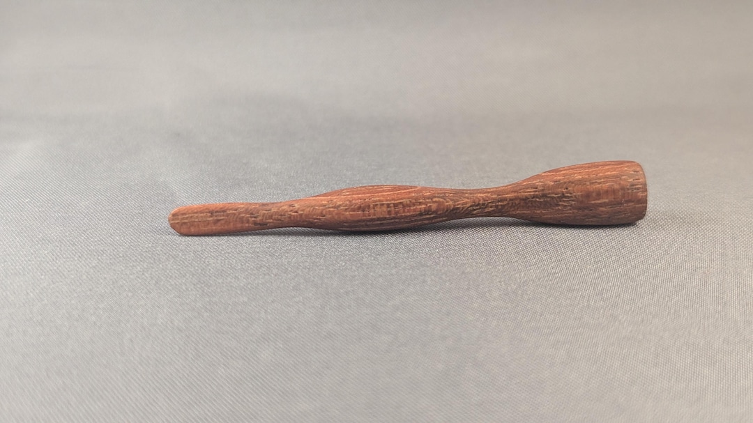 Hand Carved Wooden Sculpture — Exotic Hardwood — Small Desk Object ...