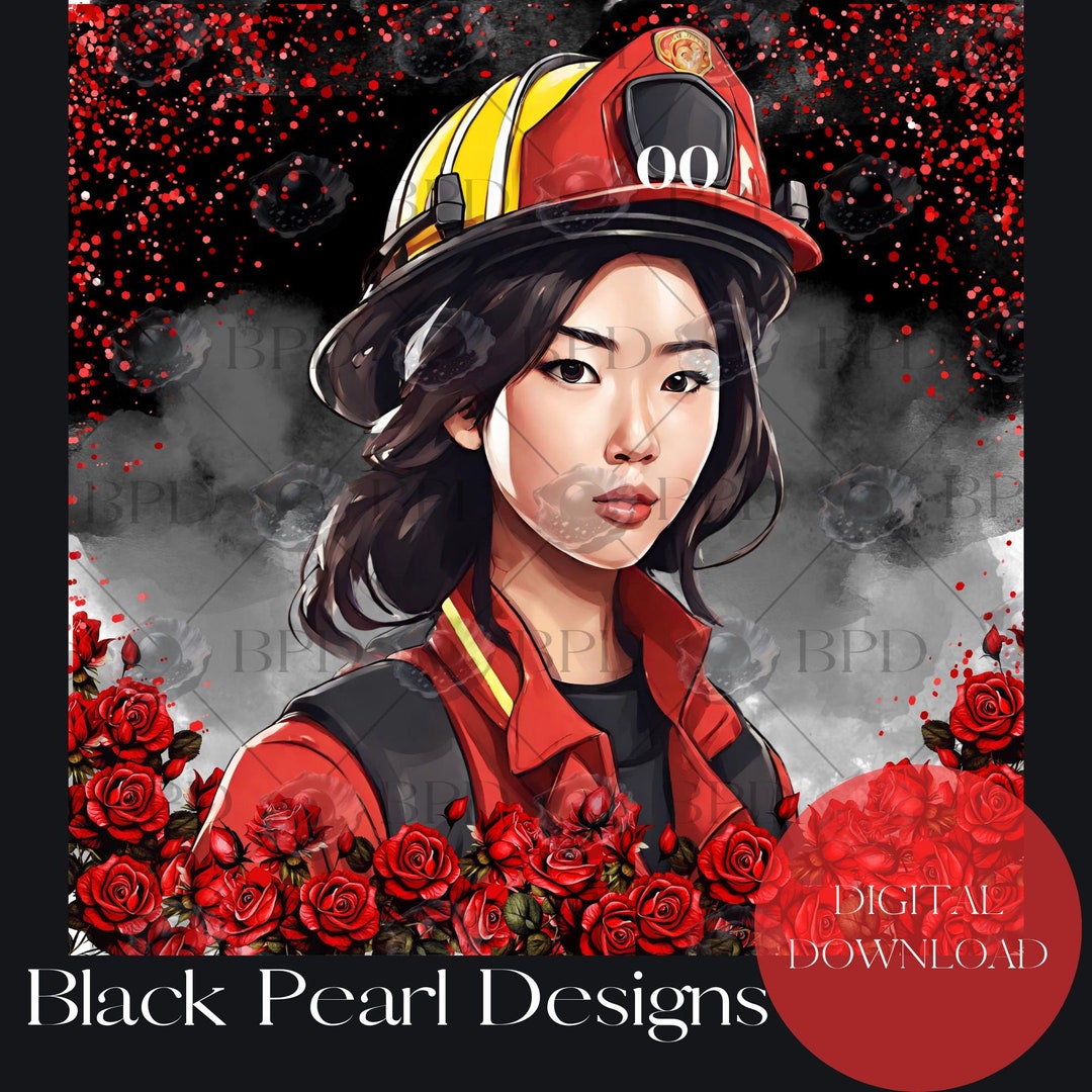 Personalized Firefighter Artwork PNG and JPG Files for Tumblers and ...