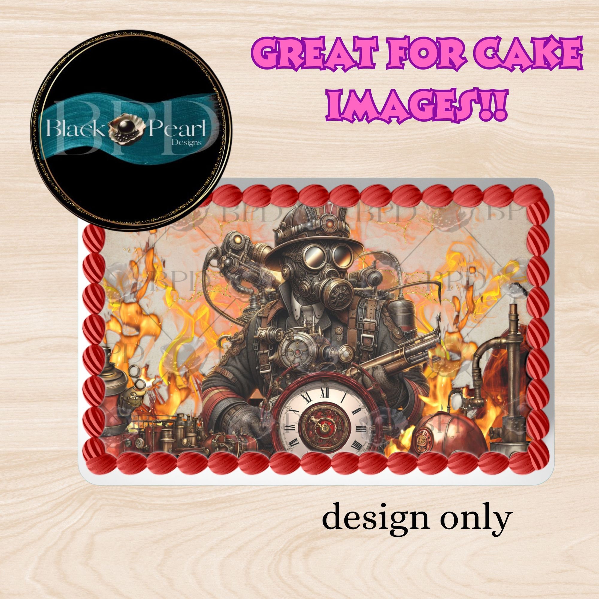 Steampunk Firefighter Design PNG File for Tumblers & Cups Home Decor ...