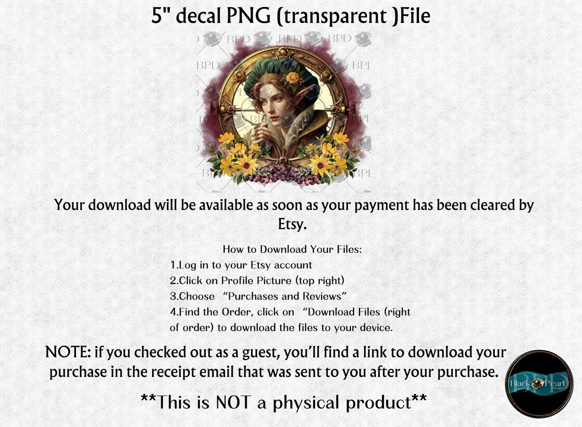 Renaissance Era Elf 5'' Decal PNG Download Tumblers, Libbey Glass, Cake ...