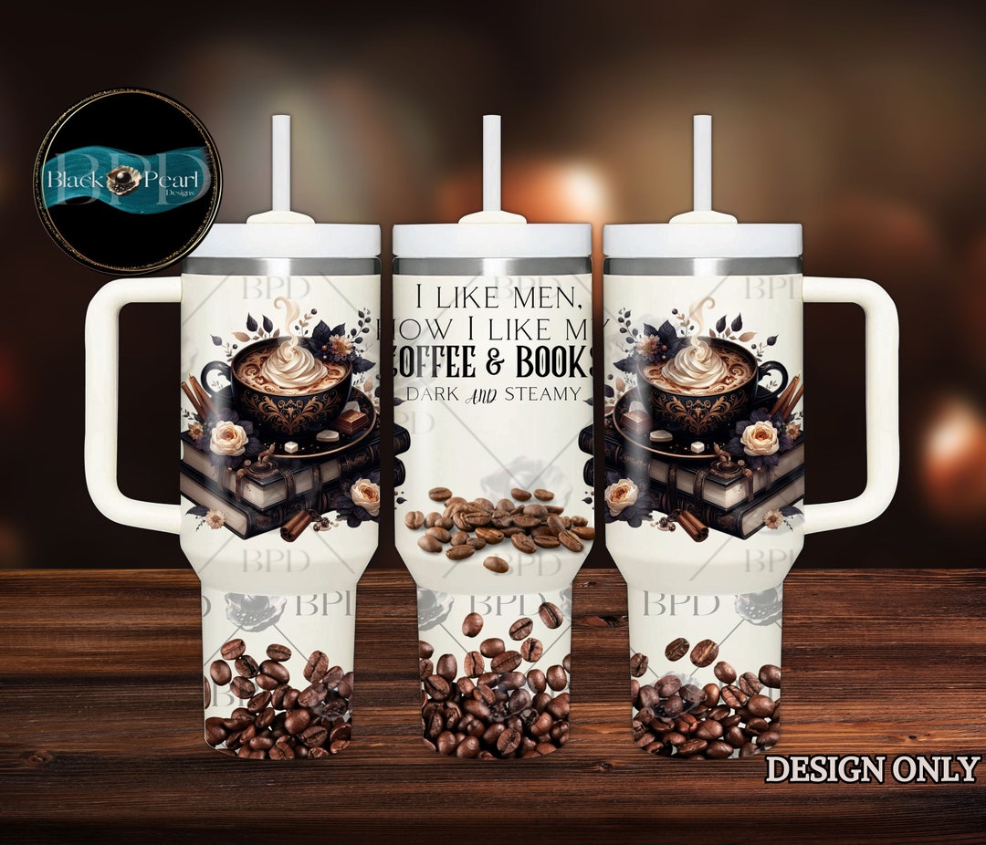 Dark Romance Book Lover Instant PNG Download 40oz Tumblers Solid and ...