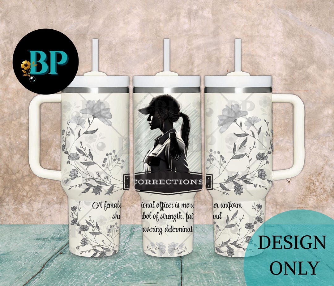 Corrections Officer PNG | 40oz Tumbler Wrap | Correctional Guard Design ...