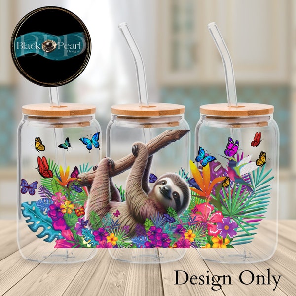 Tropical Sloth - Etsy