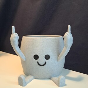 3D Printed Middle Finger Pot - Etsy