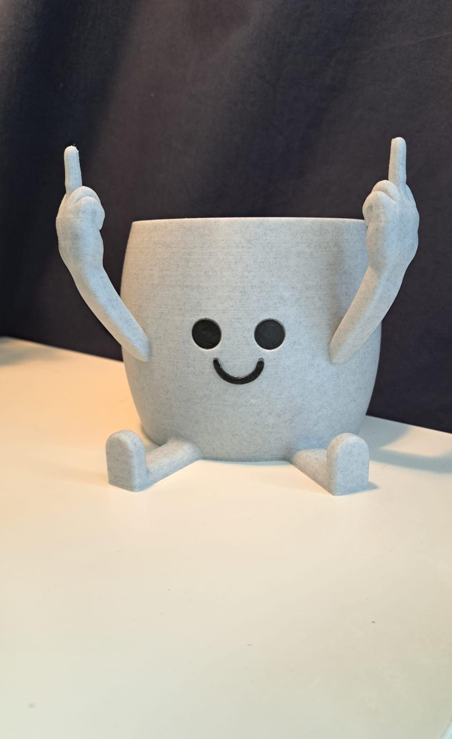 3D Printed Middle Finger Pot - Etsy