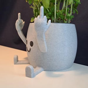 3D Printed Middle Finger Pot - Etsy