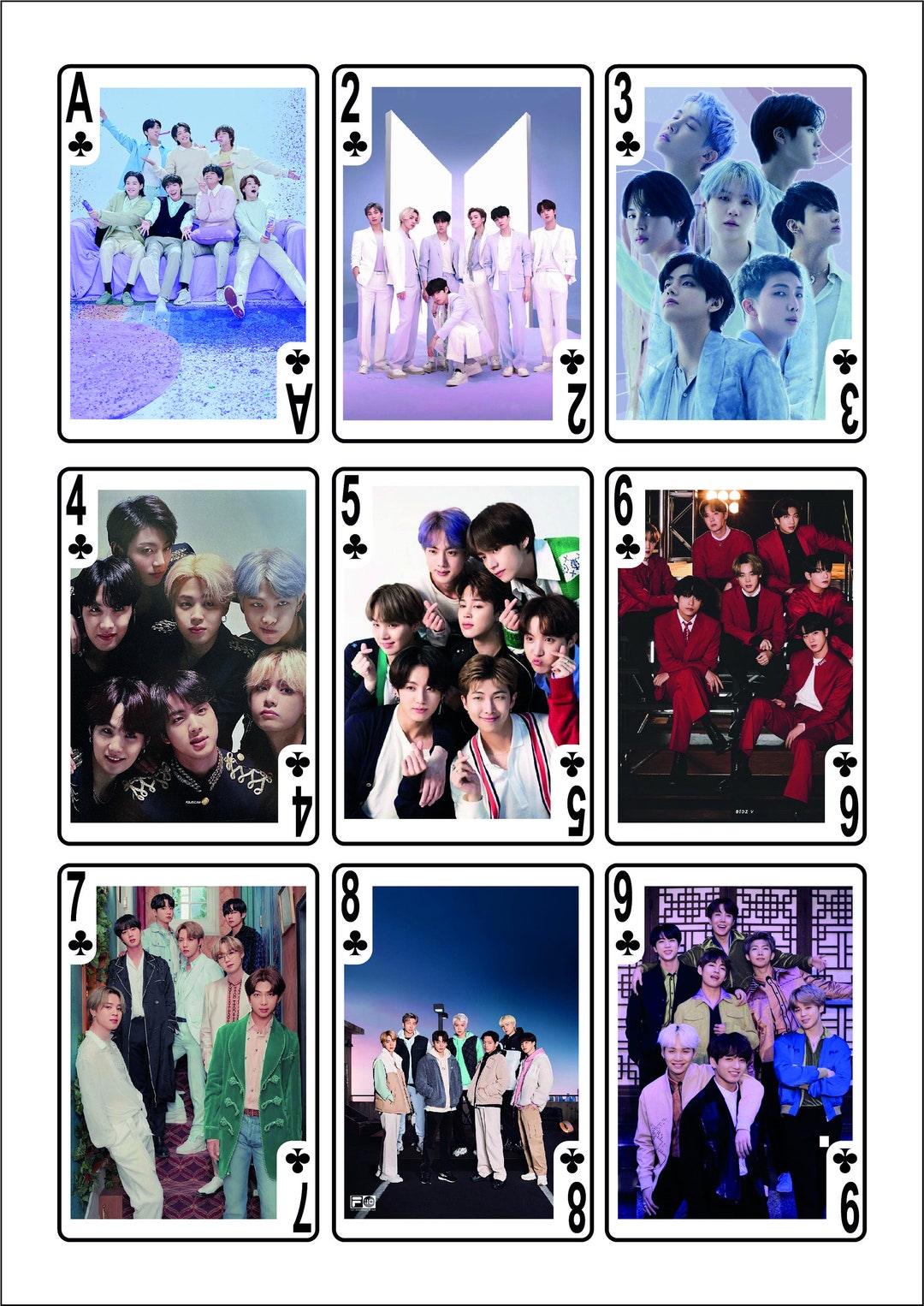 BTS Playing Game Printable Digital File - Etsy Canada