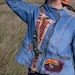 Artistically Redesigned Upscale Denim off Center Zipper Jacket. Durable ...