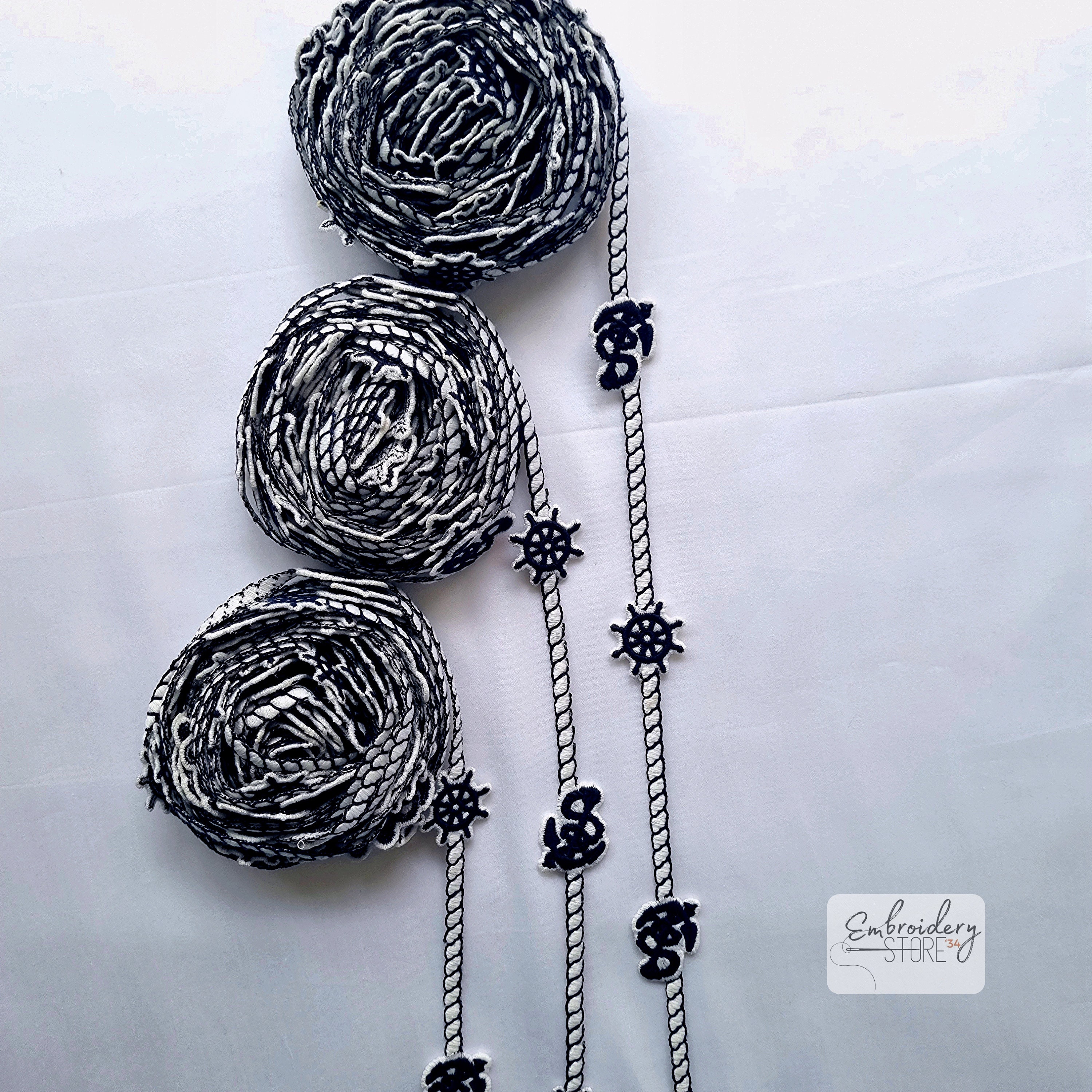 Maritime Ornamental Band With Anchor or Rudder Sailor's Delight - Etsy