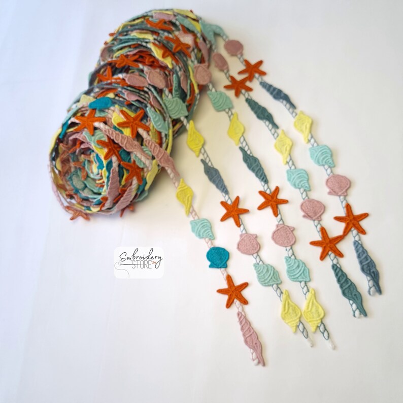 Seashell Design Ribbon Trim 2 Cm Wide, Embellishment for Crafts - Etsy