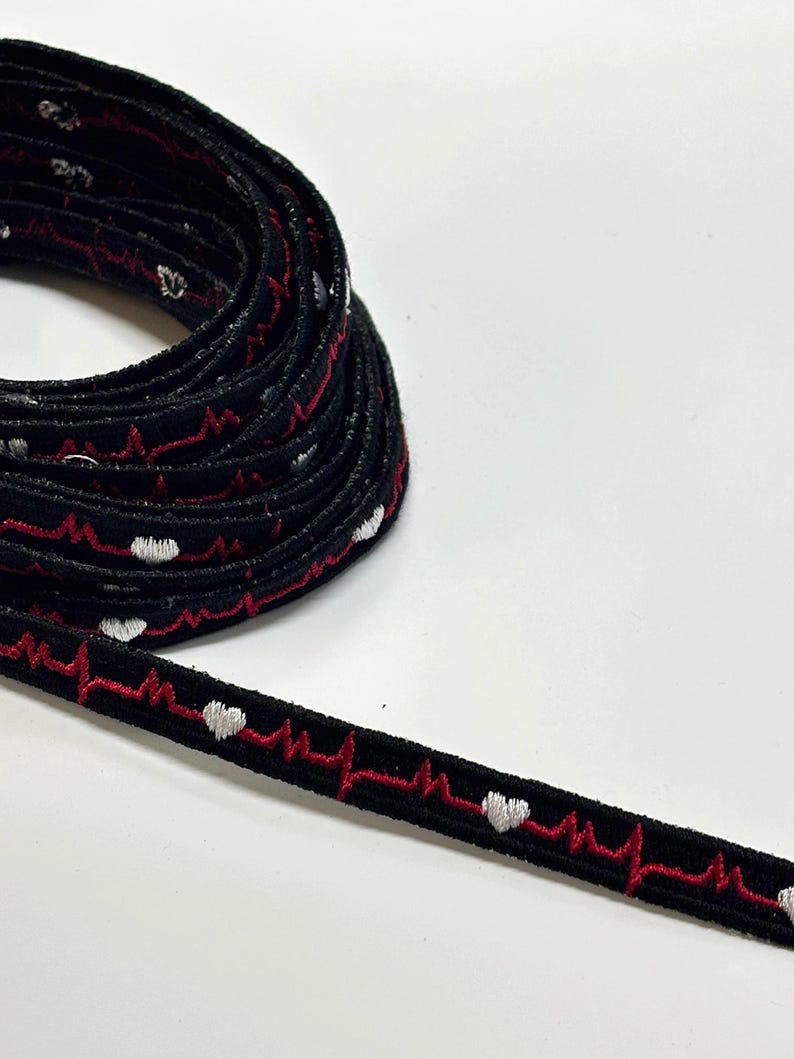 Heart Pulse Ribbon Accessory Unique Embellishment for Gifts and Crafts ...