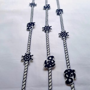 Maritime Ornamental Band With Anchor or Rudder Sailor's Delight - Etsy