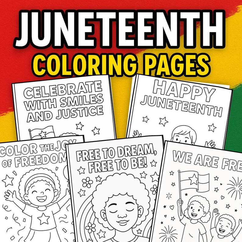 Juneteenth Coloring Pages for Kids | Black History Month Activity ...