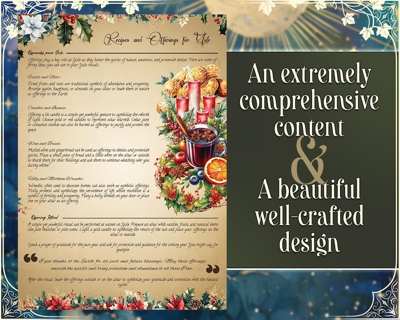 Yule Printable Grimoire - A Complete Guide to Celebrating the Winter ...