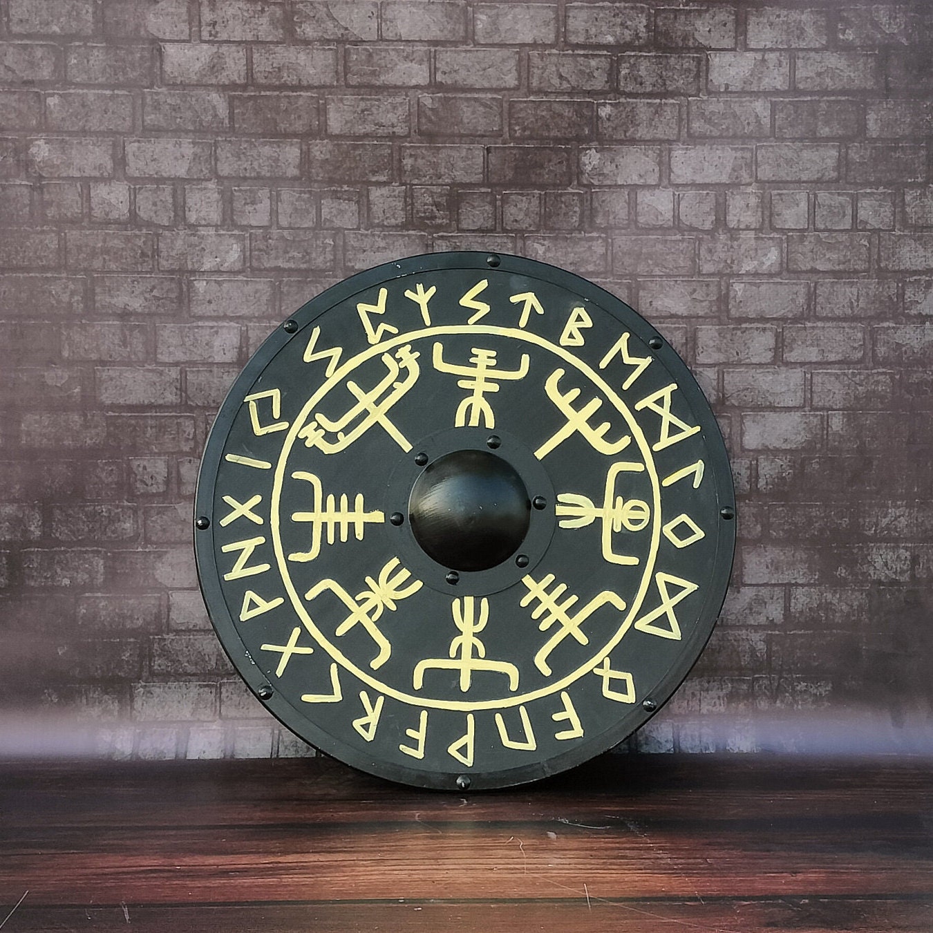 Medieval Viking Compass Shield, Historical Cosplay Shield, Battle ...