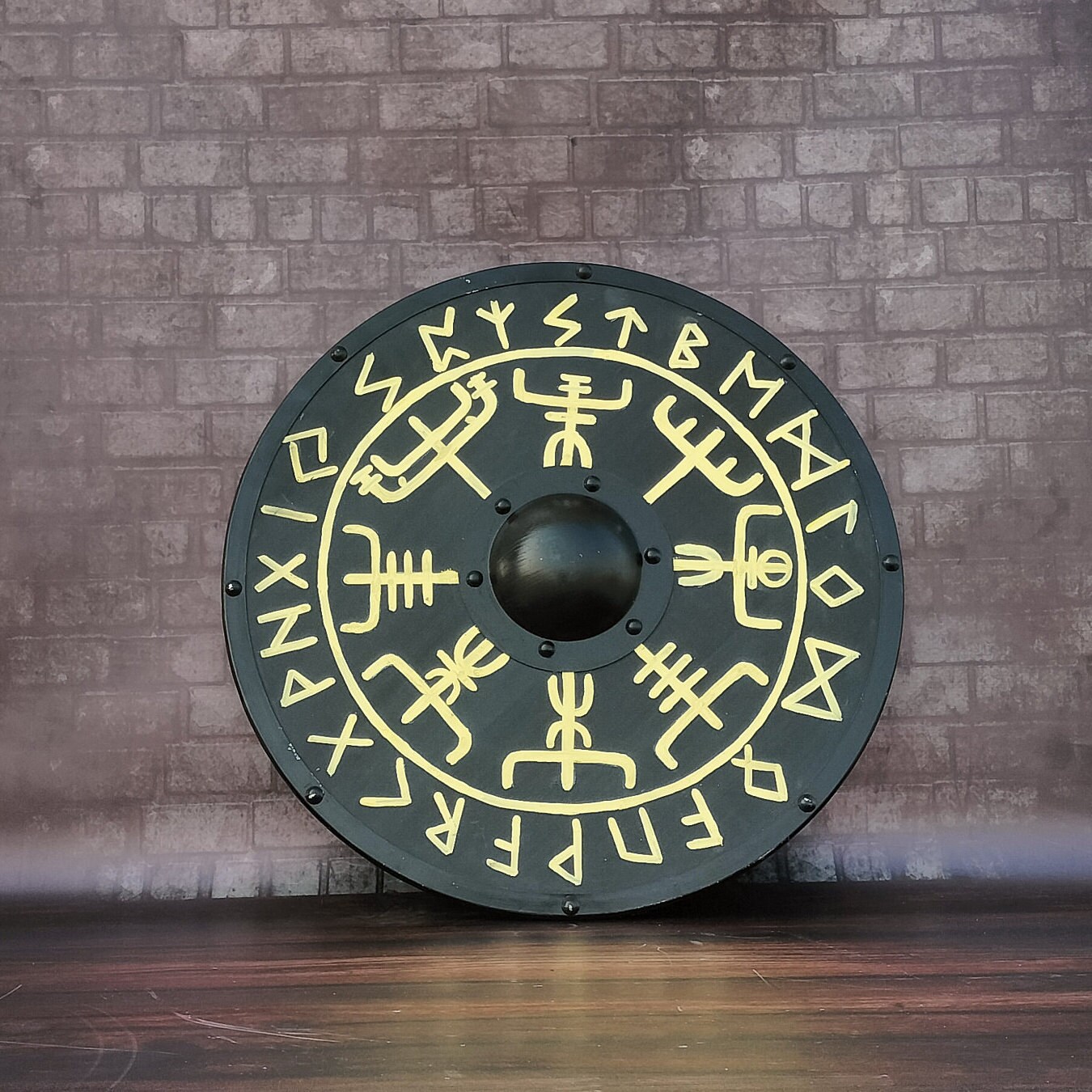 Medieval Viking Compass Shield, Historical Cosplay Shield, Battle ...