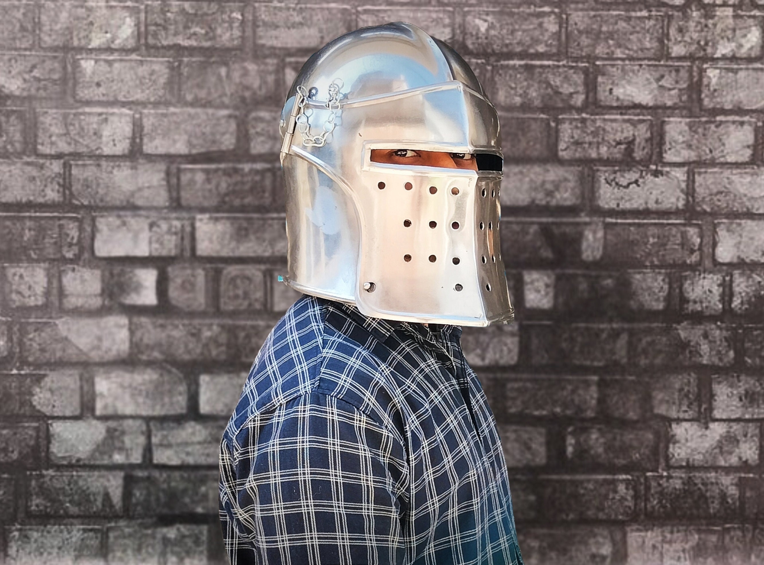 Medieval Barbuta Helmet Battle Warrior Steel Armour Helmet Larp ...