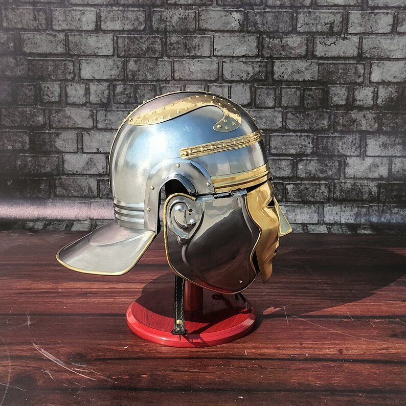 Wearable Steel Roman Knight Helmet: SCA LARP Costume - Etsy