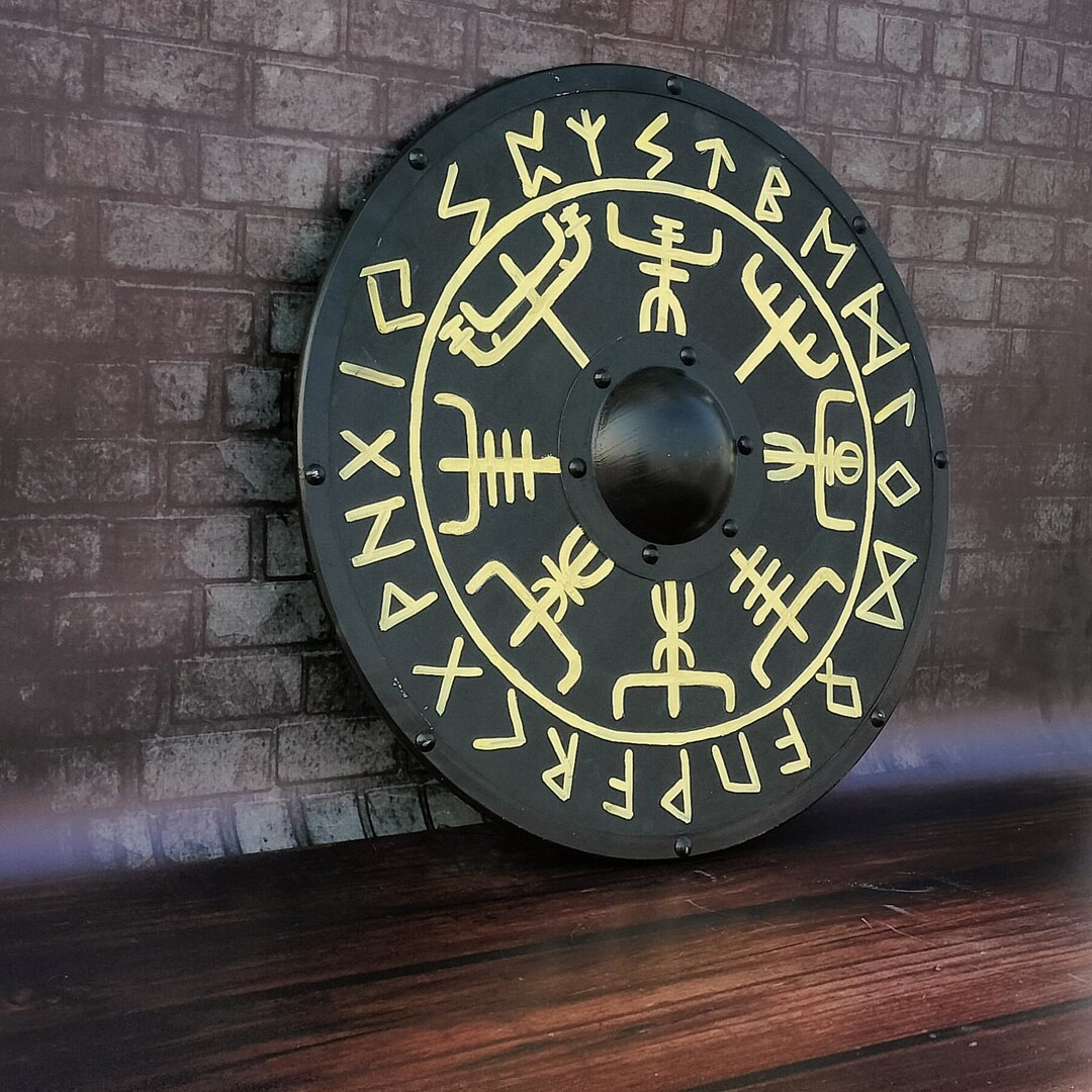 Medieval Viking Compass Shield, Historical Cosplay Shield, Battle ...