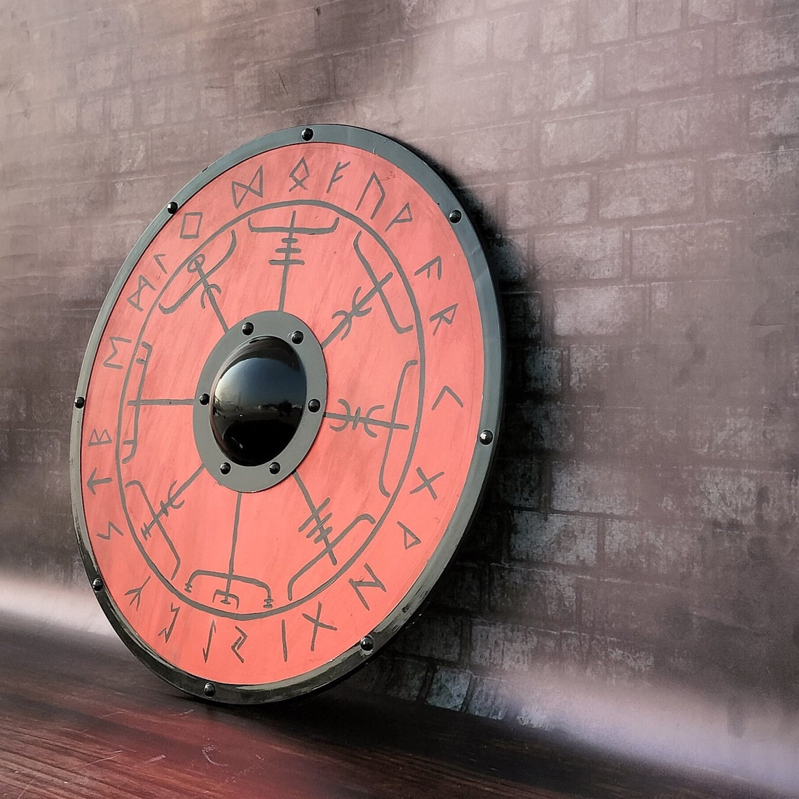 Medieval Viking Compass Shield, Historical Cosplay Shield, Battle ...