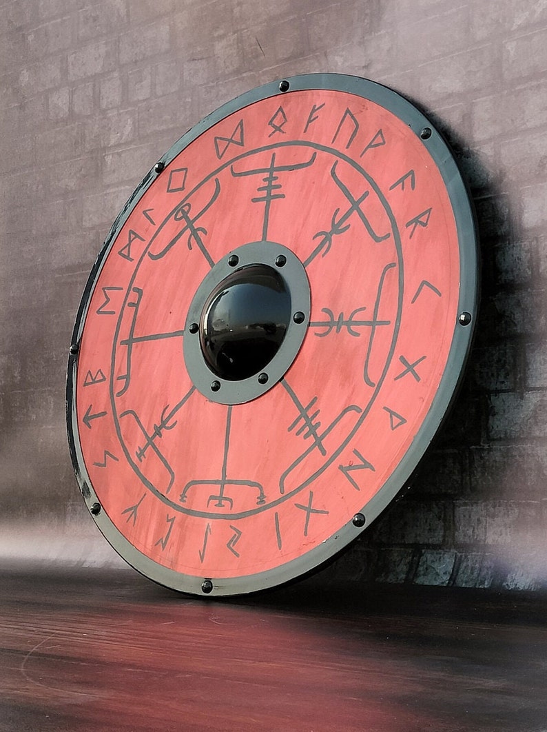 Medieval Viking Compass Shield, Historical Cosplay Shield, Battle ...