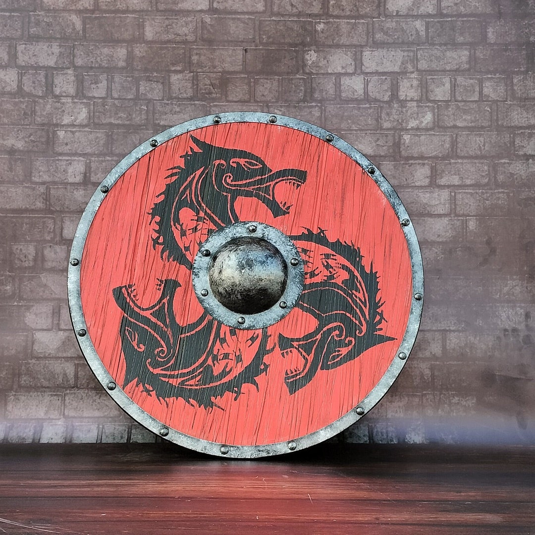 Personalized, Medieval Wooden Dragon Shield, Historical Viking Era ...