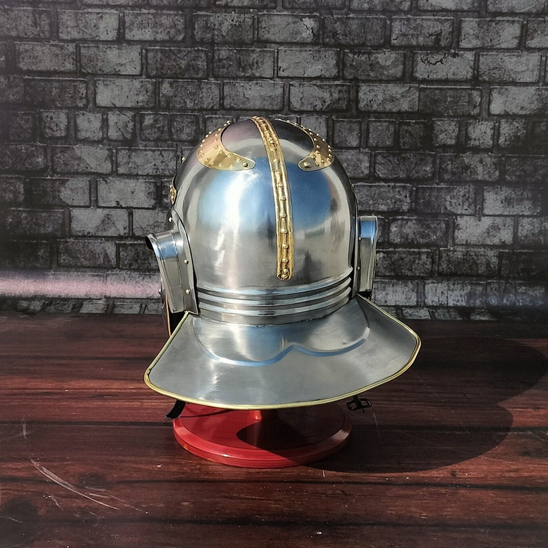 Wearable Steel Roman Knight Helmet: SCA LARP Costume - Etsy