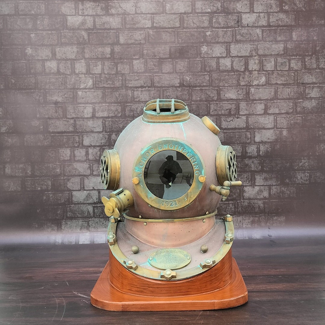 Scuba Diving Helmet, Diving Helmet, Scuba Diving, Helmet, British Navy ...