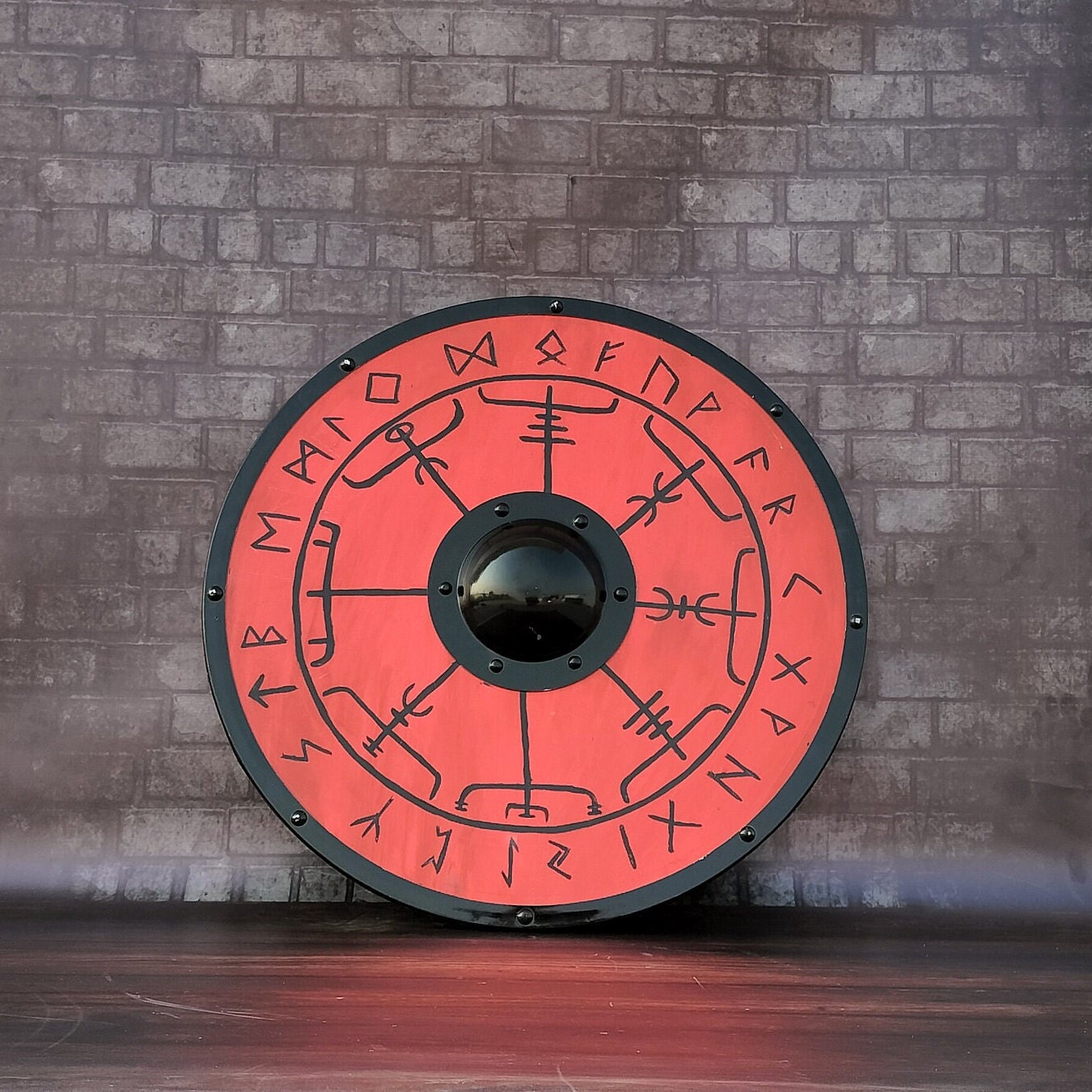 Medieval Viking Compass Shield, Historical Cosplay Shield, Battle ...