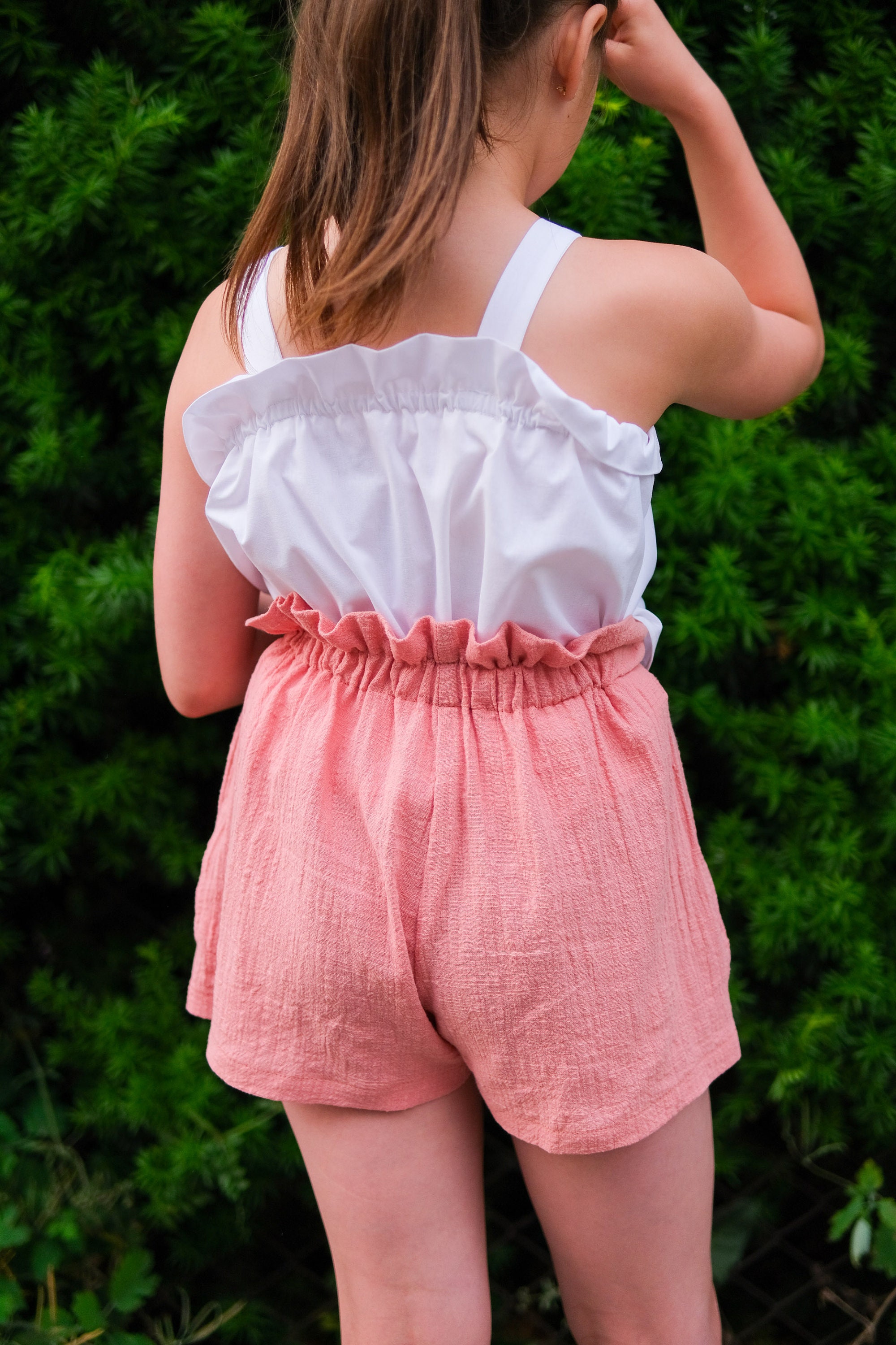 Sewing Pattern PDF Girl Shorts Tutorial, Easy to Sew, Paperbag - Etsy