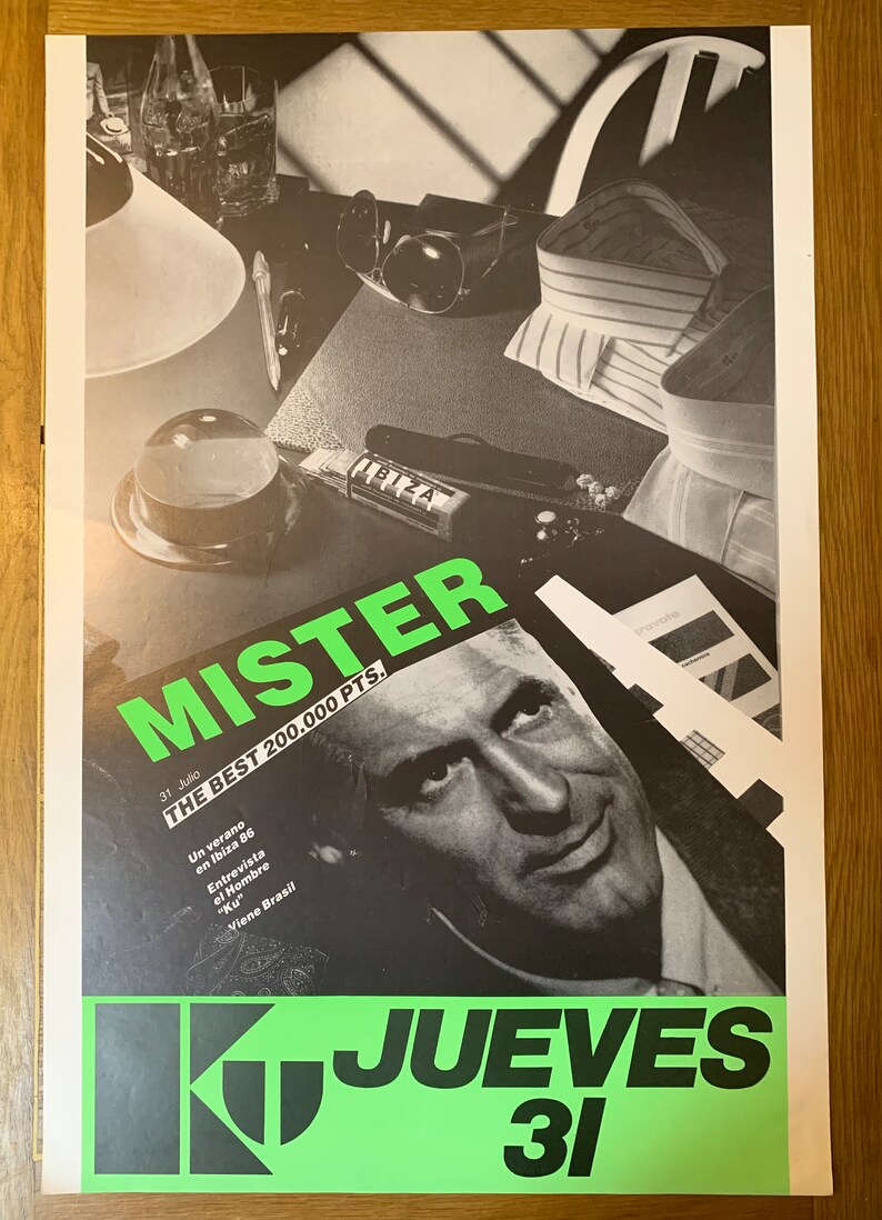 Original Vintage KU Club Ibiza Poster From 1986 - Etsy