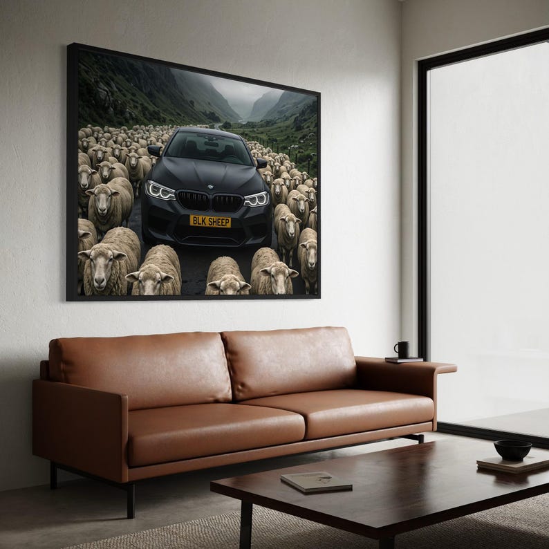 Car Canvas Painting BMW Wall Art for Office Decor Gift for Car Lover ...