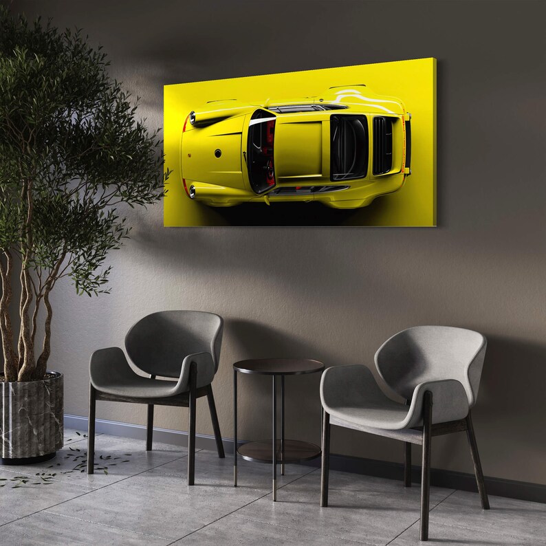 Citron Sport Car Poster Modern Car Wall Art Stylish Canvas Prints ...