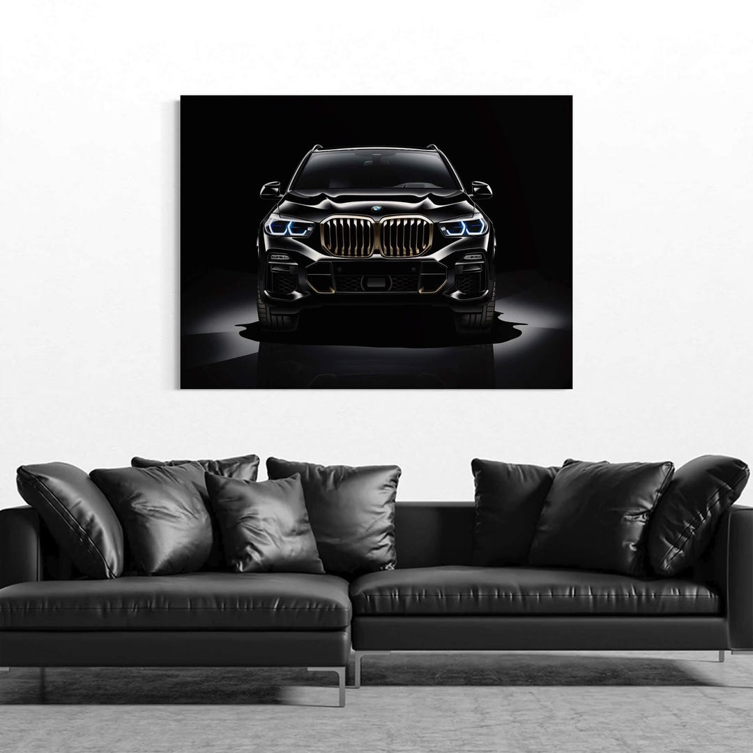 Luxury BMW X5 Wall Art Black SUV Canvas Print Modern Car Poster - Etsy