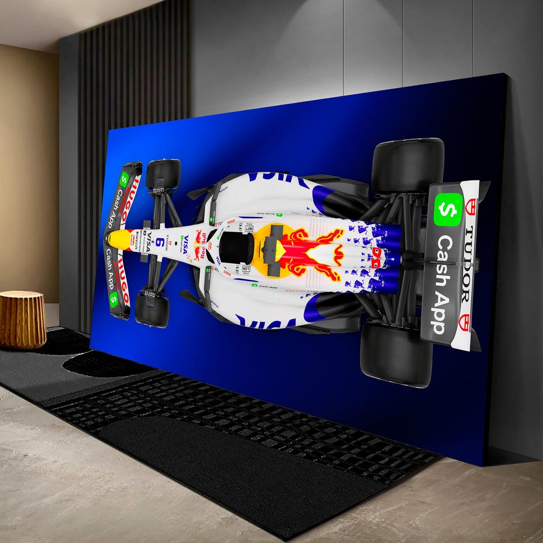 Formula 1 Wall Art Racing Bulls Formula One 2025 Poster F1 Canvas Print ...