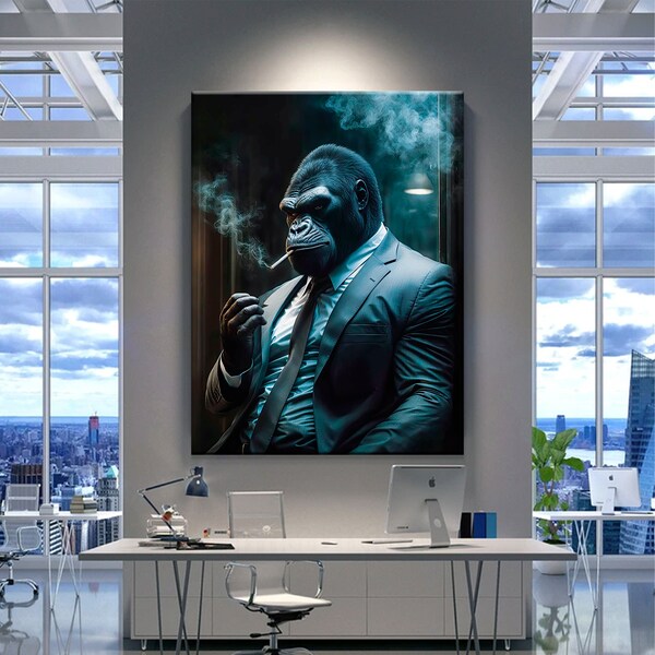 Monkey Painting - Etsy