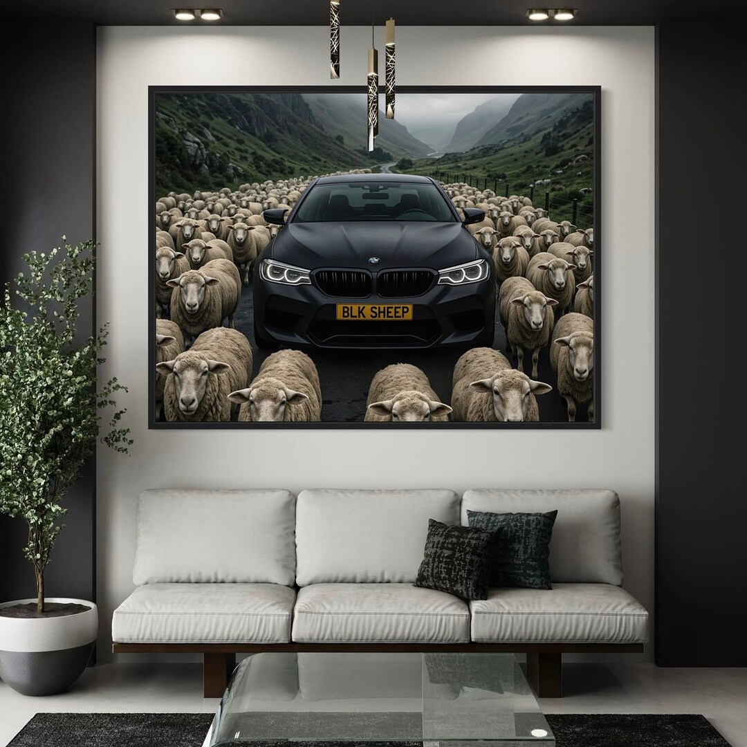 Car Canvas Painting BMW Wall Art for Office Decor Gift for Car Lover ...