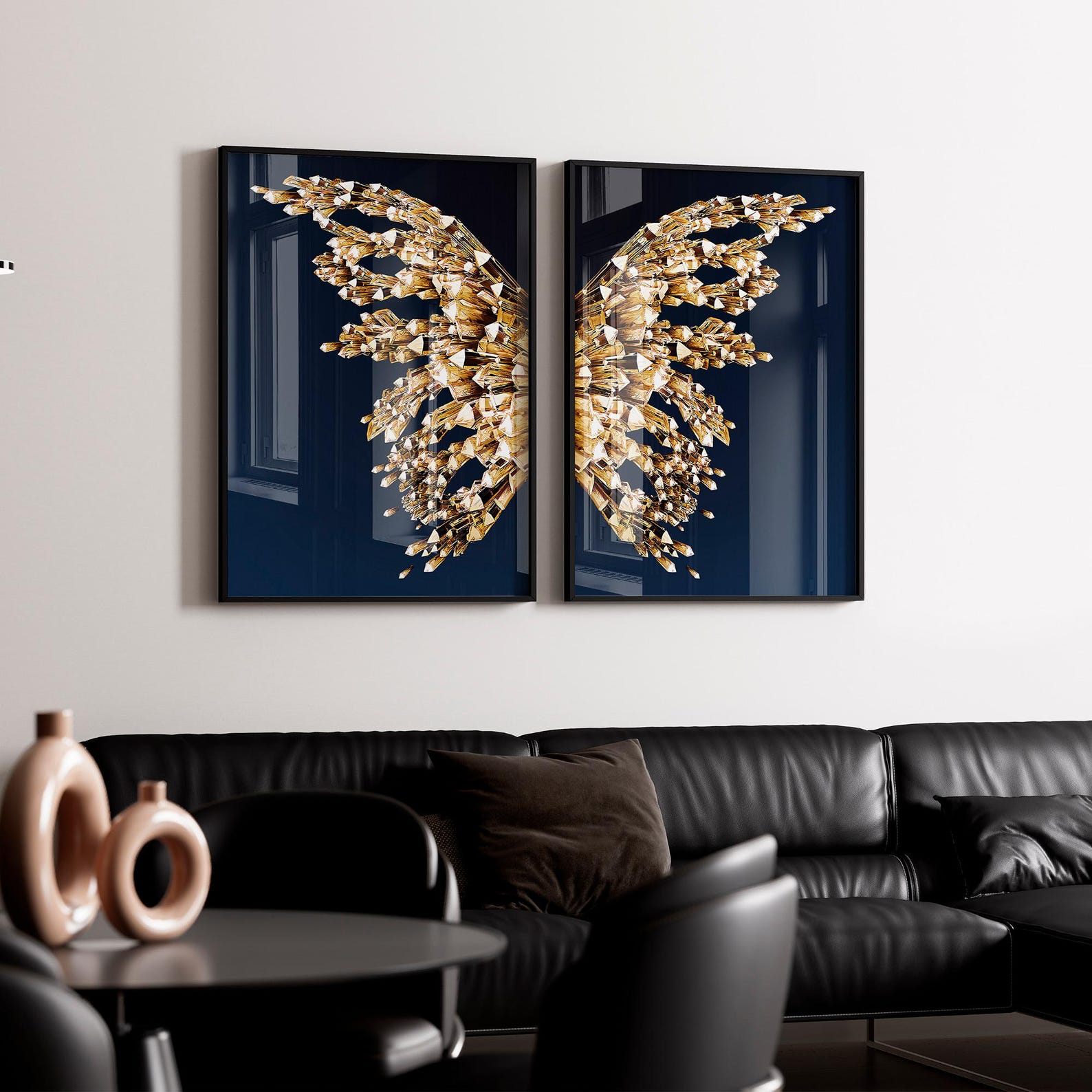 Gold Butterfly Wallart for Bedroom Extra Large Butterfly Canvas Print ...