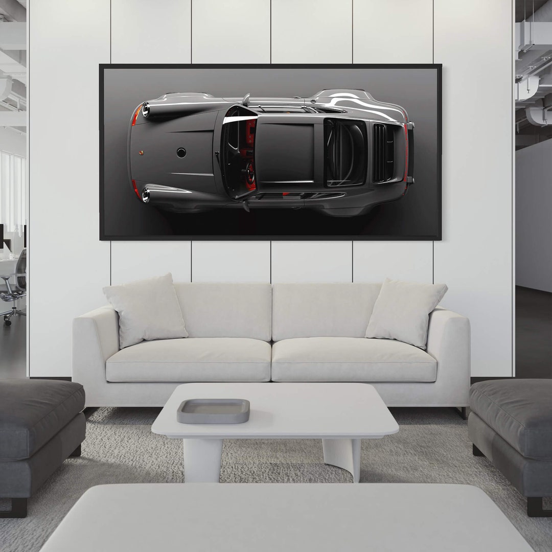 Porsche 911 Top View Car Poster: Luxury Automotive Wall Art - Etsy